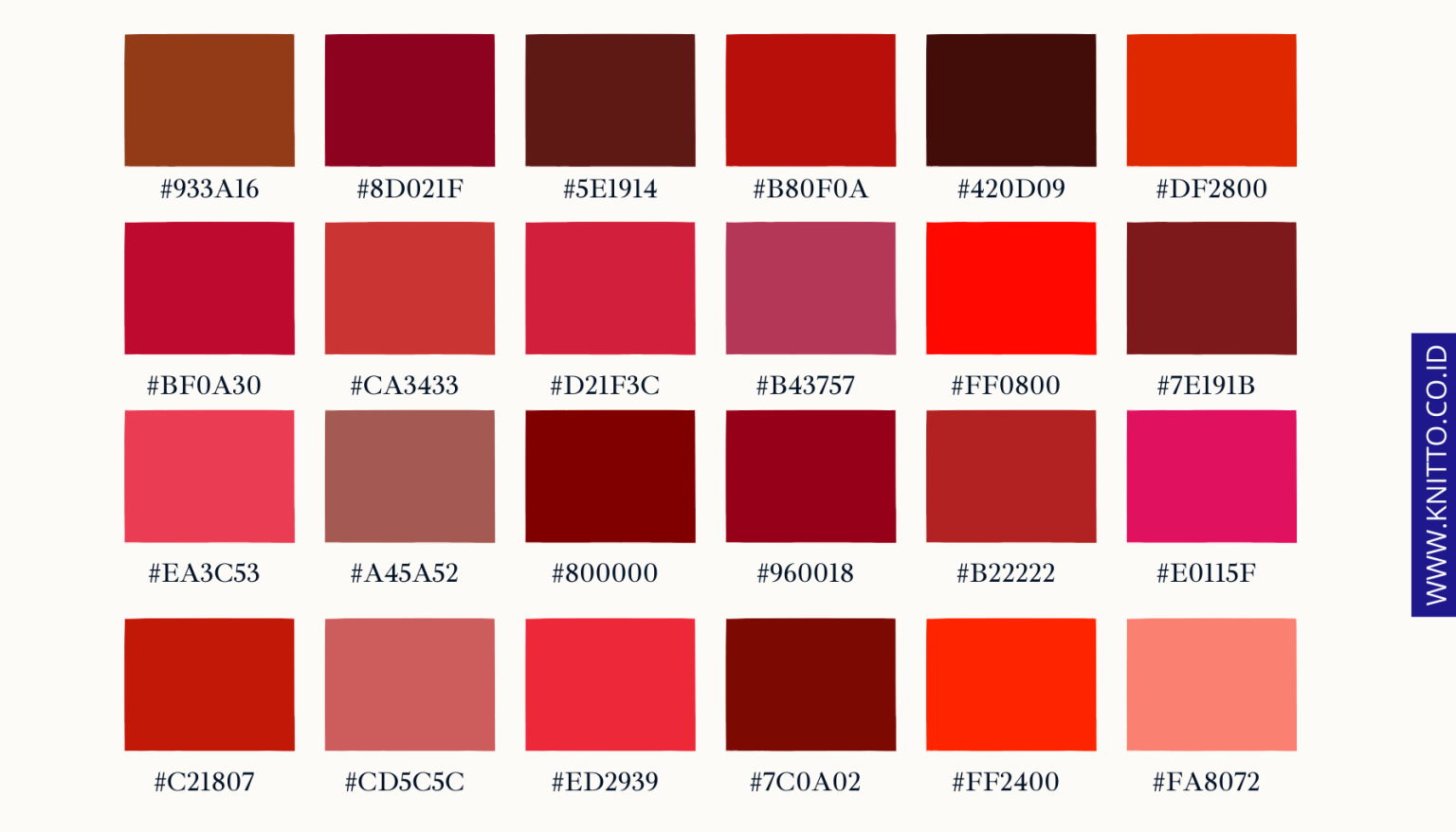 Macam-Macam Warna Merah dan 5 Contohnya dalam Fashion Macam-Macam Warna Merah dan 5 Contohnya dalam Fashion