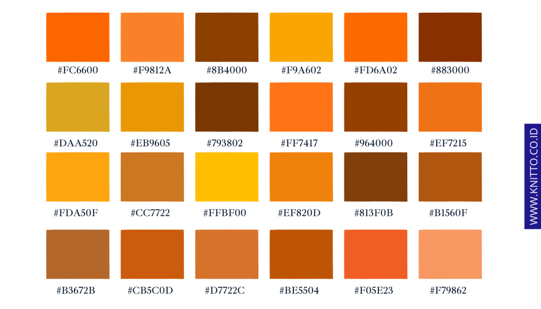 24 Macam-Macam Warna Orange yang Wajib Diketahui, Cek Yuk!